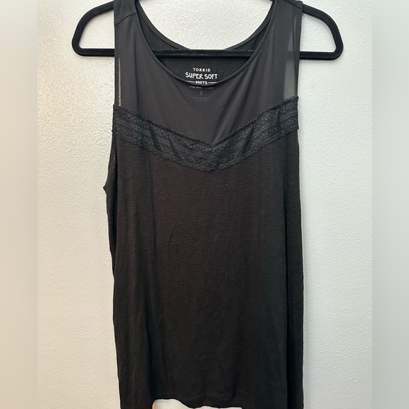 torrid | Tops | Torrid Size 2 Super Soft Lace Tank | Poshmark